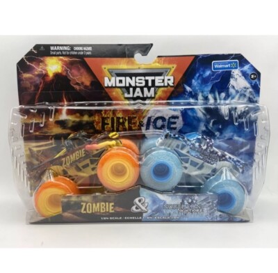 2023 Monster Jam Fire & Ice Series Zombie & Northern Nightmare Walmart ...