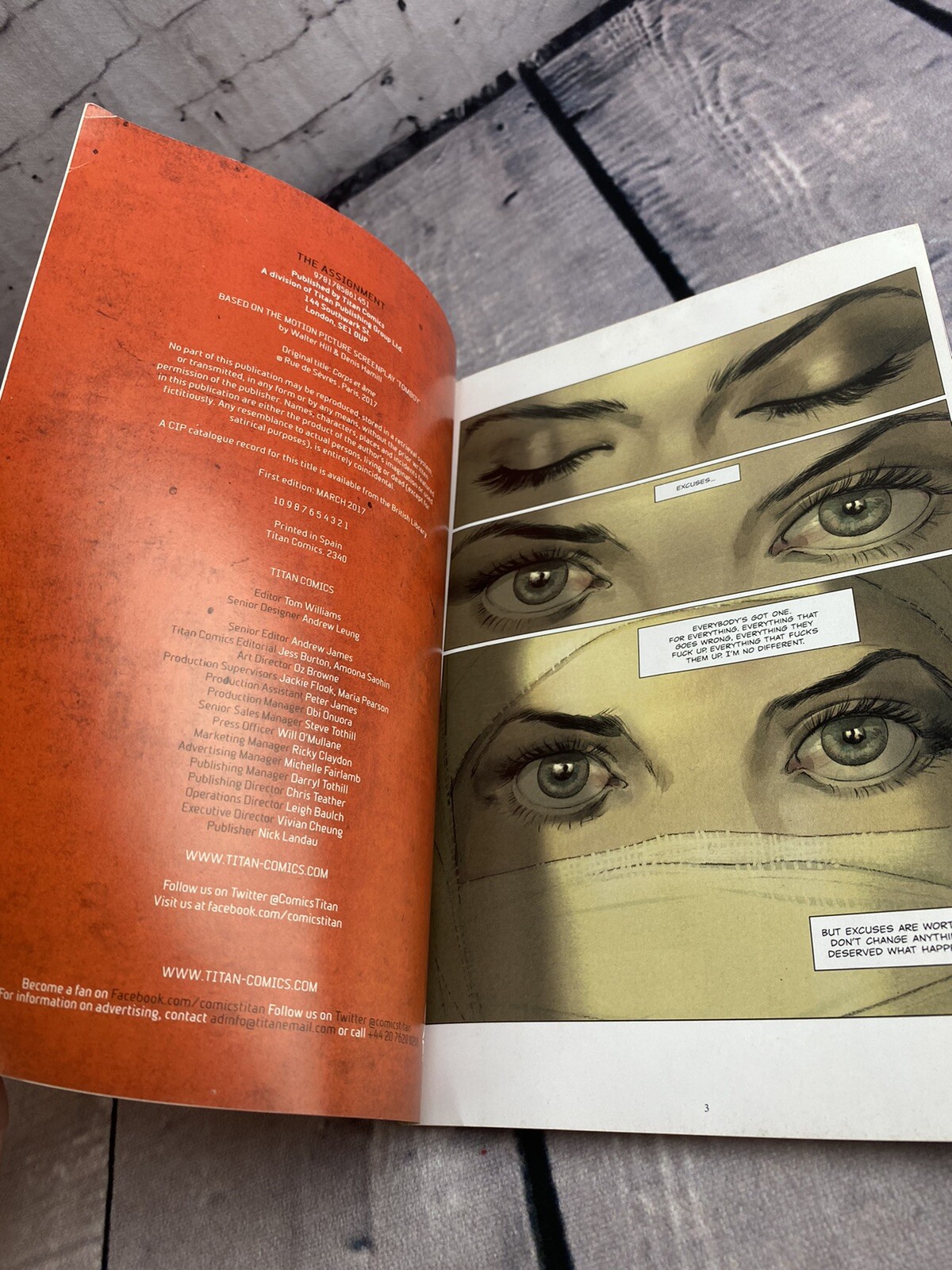 The Assignment Graphic Novel Matz Walter Hill Jef Hard Case Crime 1st ...