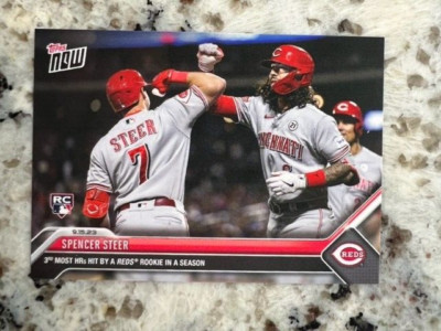 2023 TOPPS NOW MLB ROOKIE CARD CINCINNATI REDS SPENCER STEER #870 3rd ...