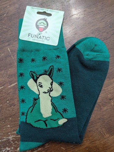 Funatic Crew Socks BABY LLAMA don't need no drama Unisex Adults size 6-12 | eBay