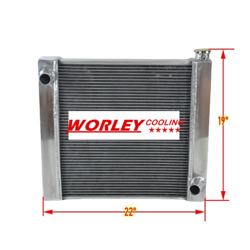 Aluminum Radiator FOR Chevy SBC/BBC Universal High Performance 22x19 ...