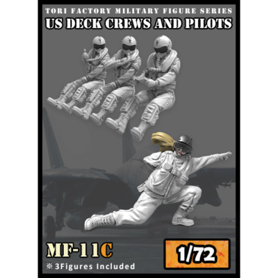 Tori Factory 1/72 US Deck Crews And Pilots Resin Figure Model Kit #MF ...