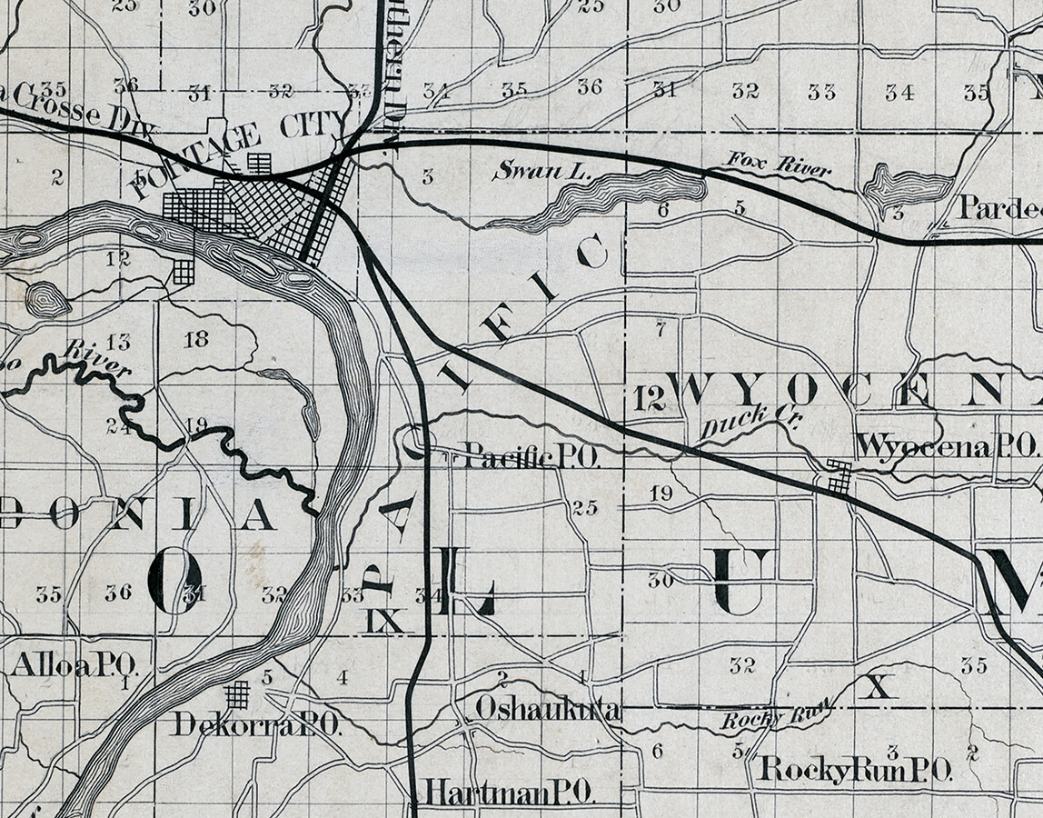 1880 Map of Columbia County Wisconsin | eBay
