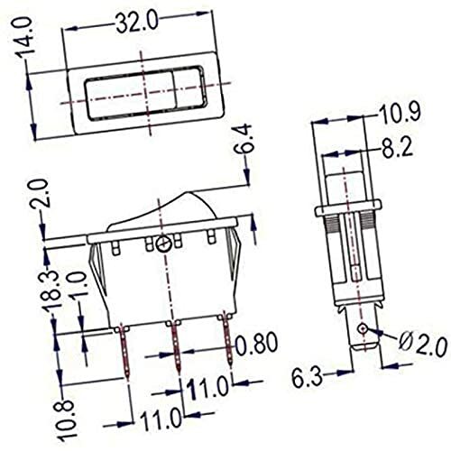 Rocker Switch Lighted On Off For Electric Fireplaces Fmi Desa 12092724 ...