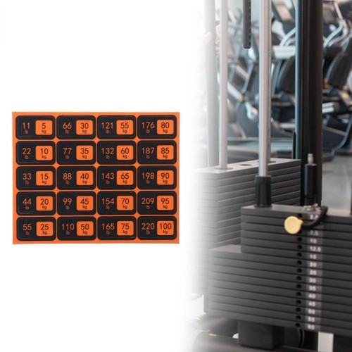 Weight Stack Labels 5kg to 100kg Weight Stickers for Gym | eBay