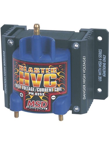 MSD Ignition Coil Blaster Hvc E-Core Square Epoxy Blue 42000 V (8252 ...