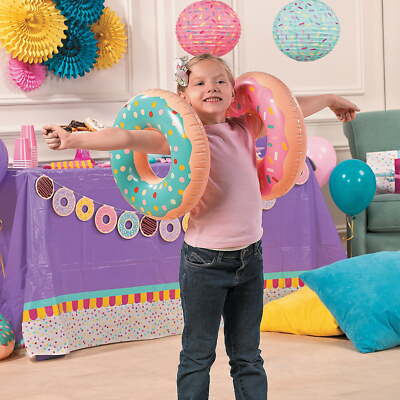 15" Inflatable Pastry Donut Kids Birthday Party Decoration Blow Up (1 ...