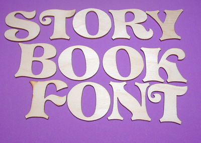 STORY BOOK FONT LETTERS Unfinish Wood Shapes 4SBF630C | eBay