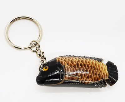 Fish Buffalo Horn Key chain Collection Unique Carved Bundle rare ...