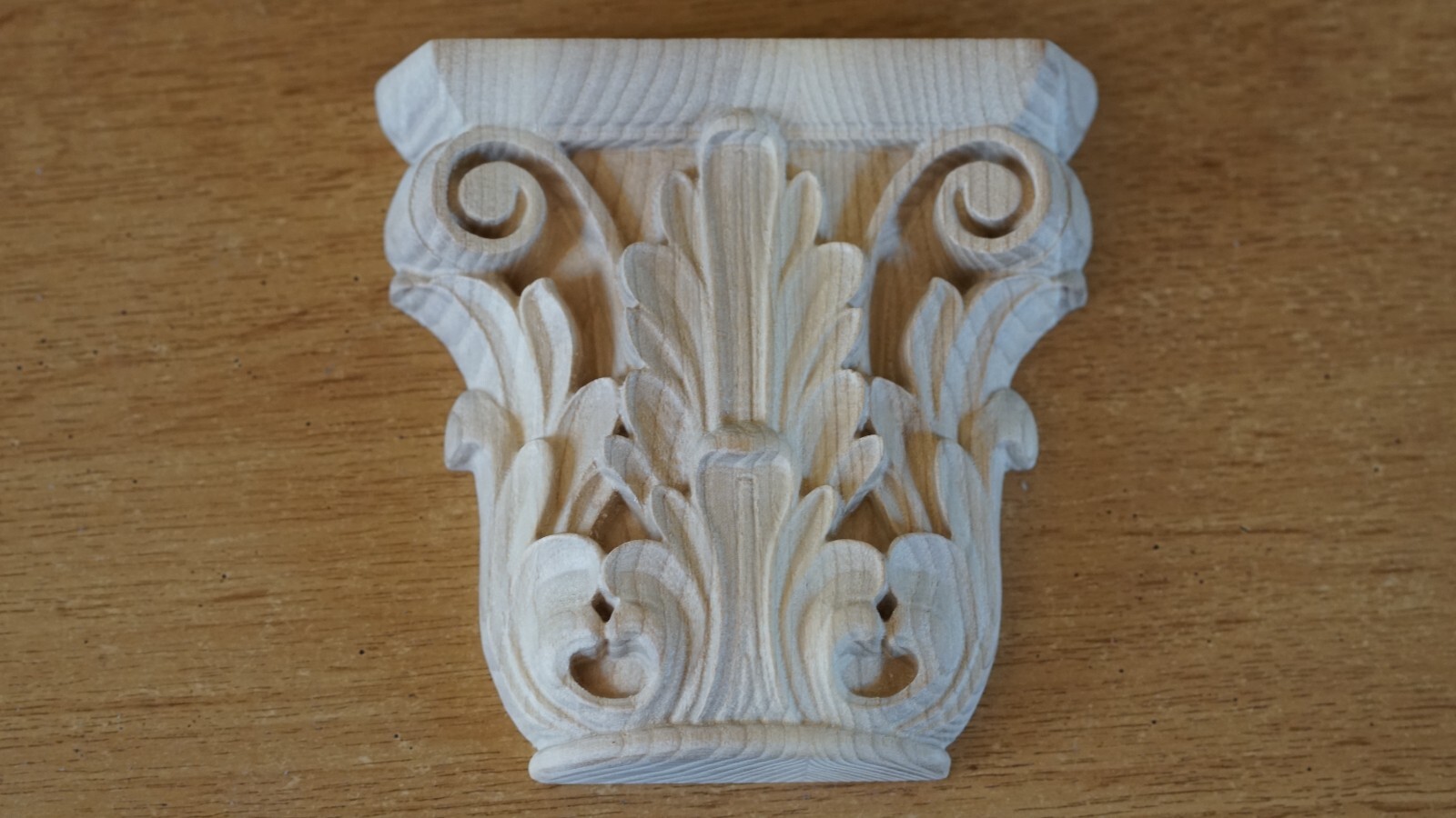 High quality solid ash leaf capital / corbel. Home decor accessories ...