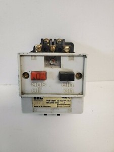 GUARANTEED! BBC MANUAL MOTOR STARTER VDE0660 IEC 292-1 | eBay