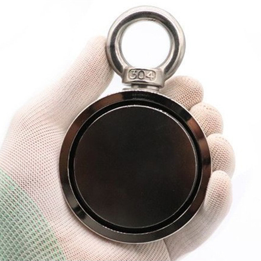 800LBS Double Sided Fishing Magnet Rope Kit Super Strong Neodymium ...