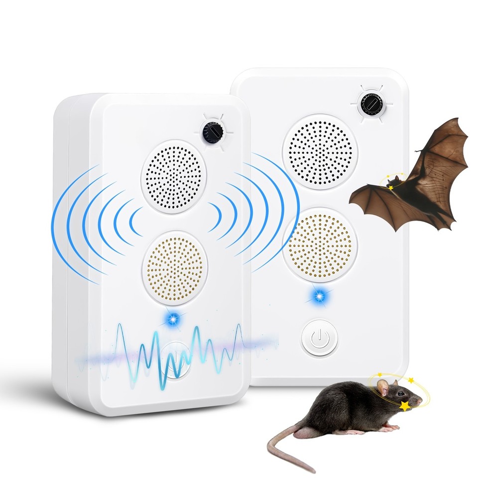 2/4x Ultrasonic Bat Repellent Keep Bats Away Rechargeable Bats ...