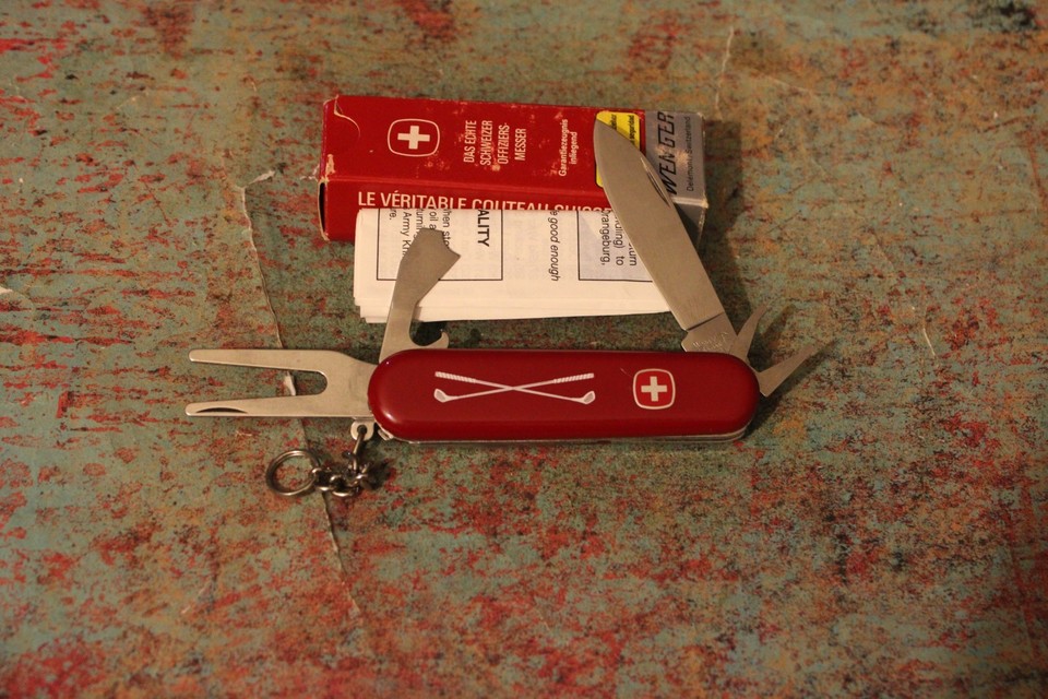 Vintage Wenger Switzerland SWISS ARMY KNIFE 5 Blade Scout Key Chain ...