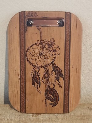 Handmade Wood Burning Dreamcatcher Clipboard | eBay