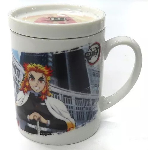 Mug, Hot Spring Only, Rengoku Kyojuro, Mug With Lid, Demon Slayer ...