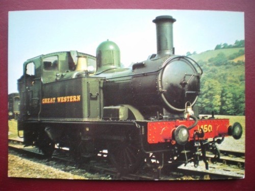 POSTCARD RP RAIL GWR 0-4-2T AUTO TANK 48XX CLASS AT BUCKFATLEIGH | eBay
