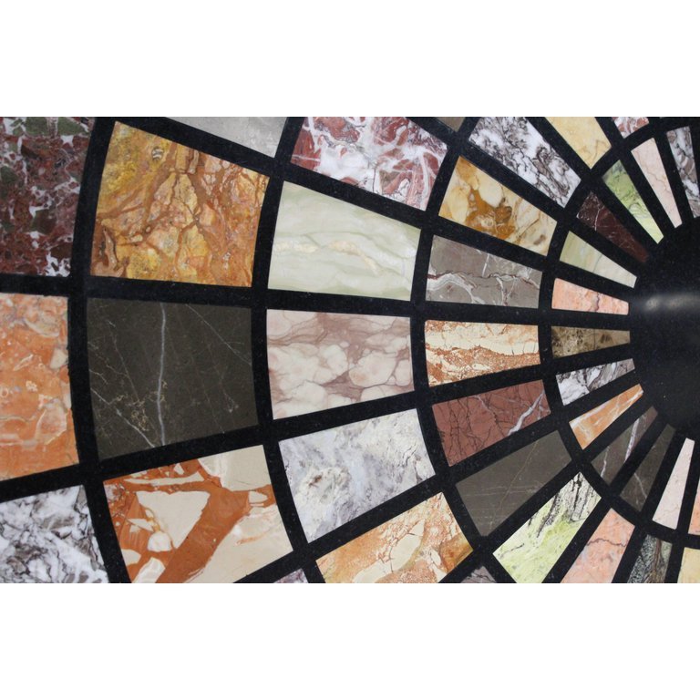 24" round marble Table top Pietra Dura inlay Handmade Home & Garden ...