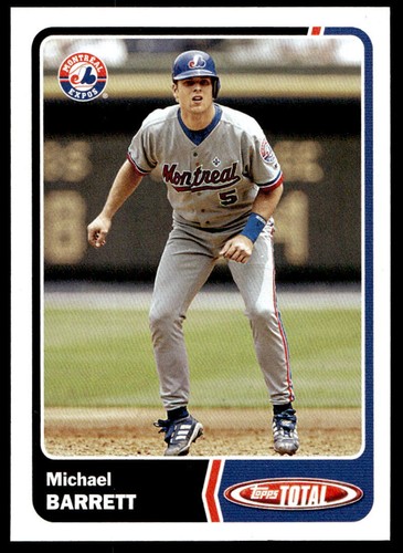 2003 Topps Total 496 Michael Barrett Montreal Expos Baseball Card | eBay