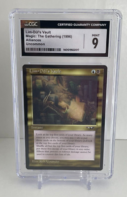 Lim-Dul's Vault Alliances Graded CGC 9 MINT | 1996 MTG Magic Cards | eBay