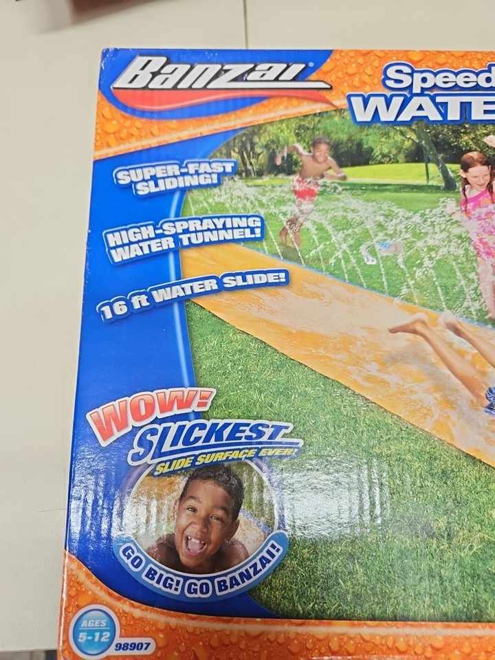 BANZAI SPEED BLAST WATER SLIDE SLIP N SLIDE NEW IN BOX | eBay