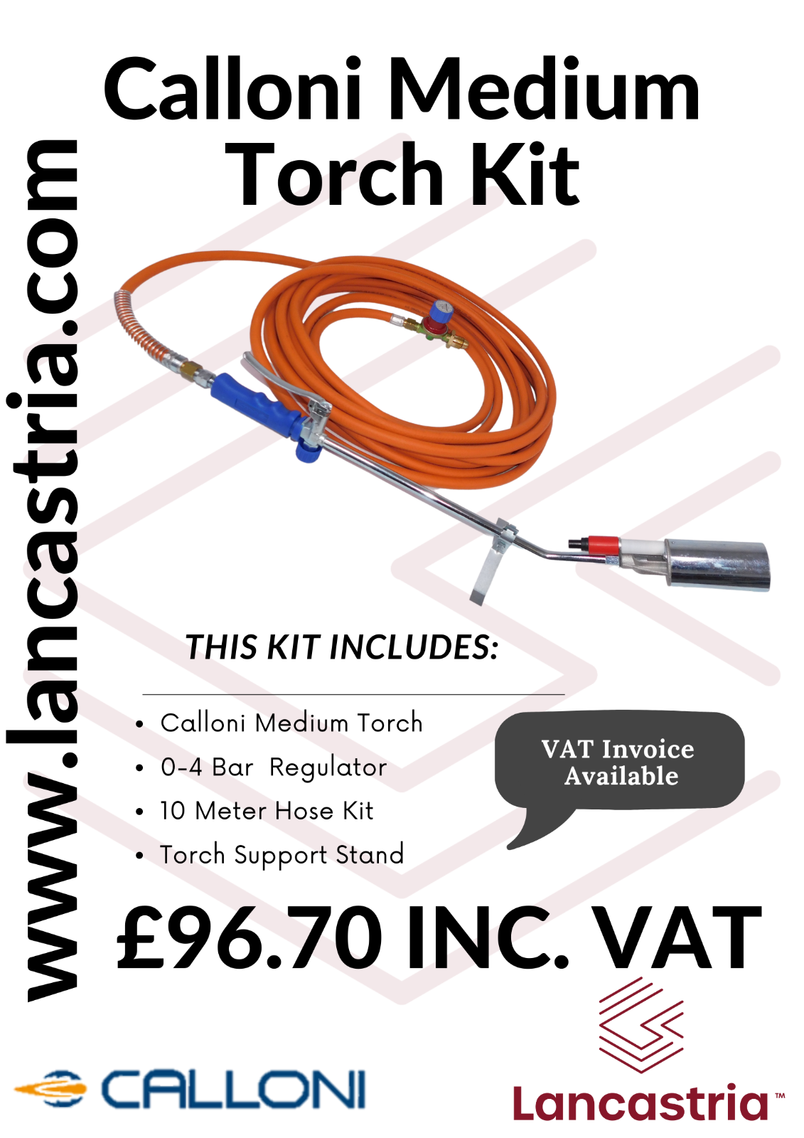 Calloni Propane Gas Roofing Medium Torch For work on felt bitumen ...