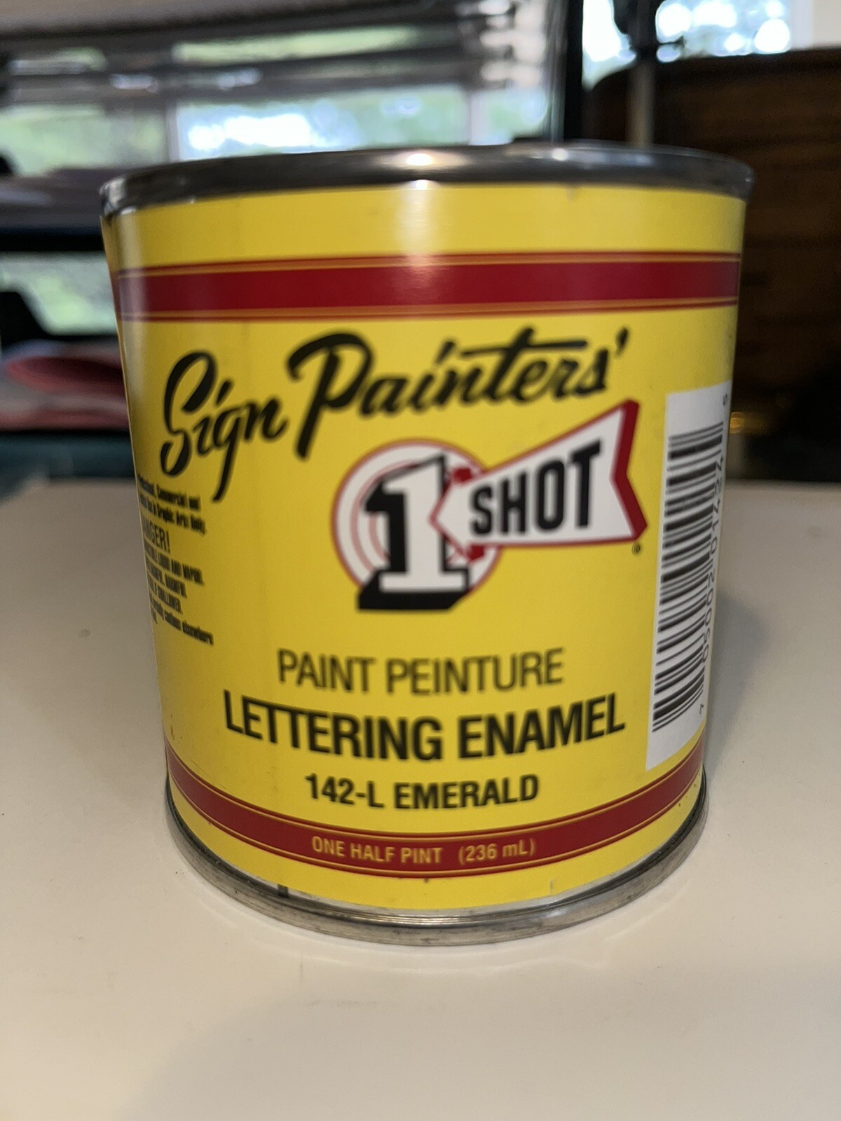 1 Shot Sign Painters Emerald 142-L Pinstriping Lettering Paint 1/2 pint ...