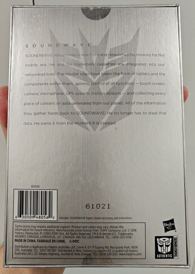 SDCC 2016 Hasbro Transformers Soundwave tablet NEW Sealed | eBay