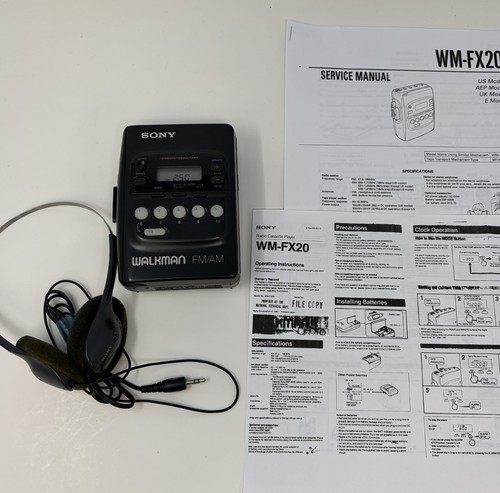 VTG Sony Walkman WM-FX20 Portable AM/FM/Cassette- WORKS - NEW BELTS ...