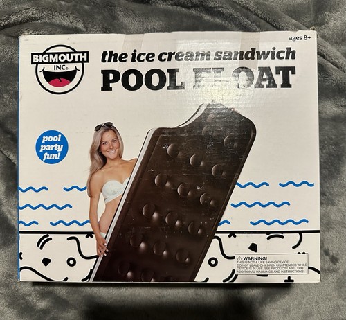 Big Mouth Toys Giant Ice Cream Sandwich Inflatable Premium Lake Pool ...