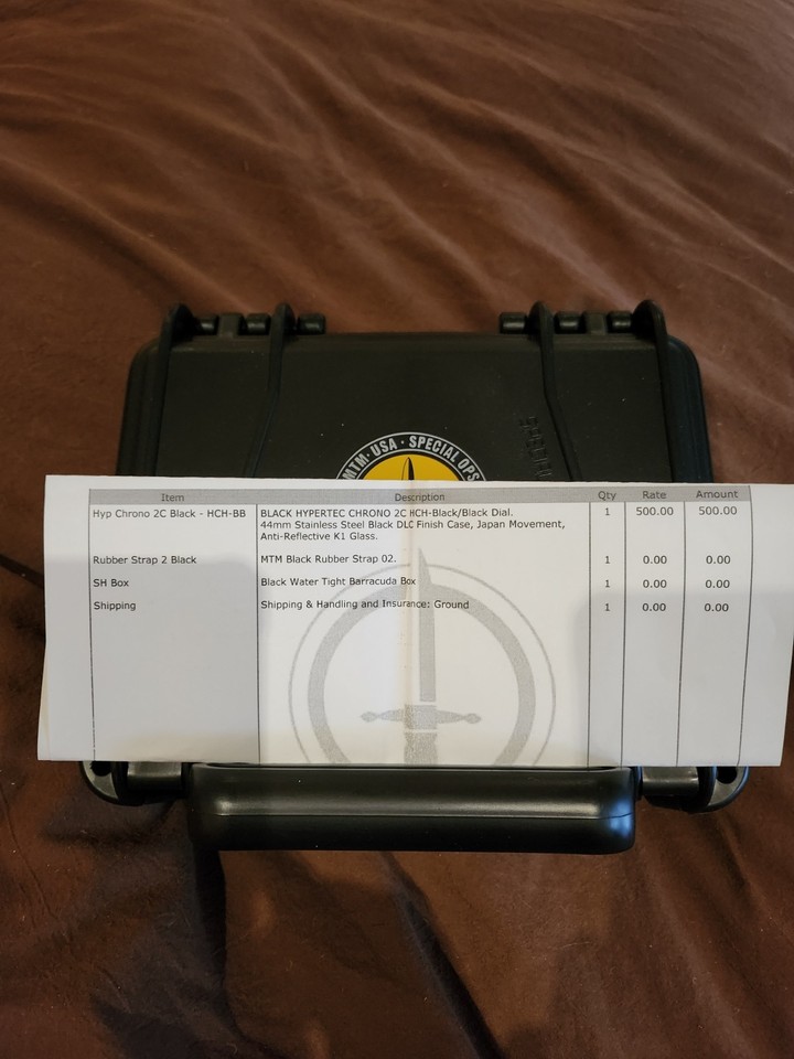 Black HYPERTEC CHRONO Black/black Dial. 44 mm, Stainless Steel, Japan Mvmnt | eBay