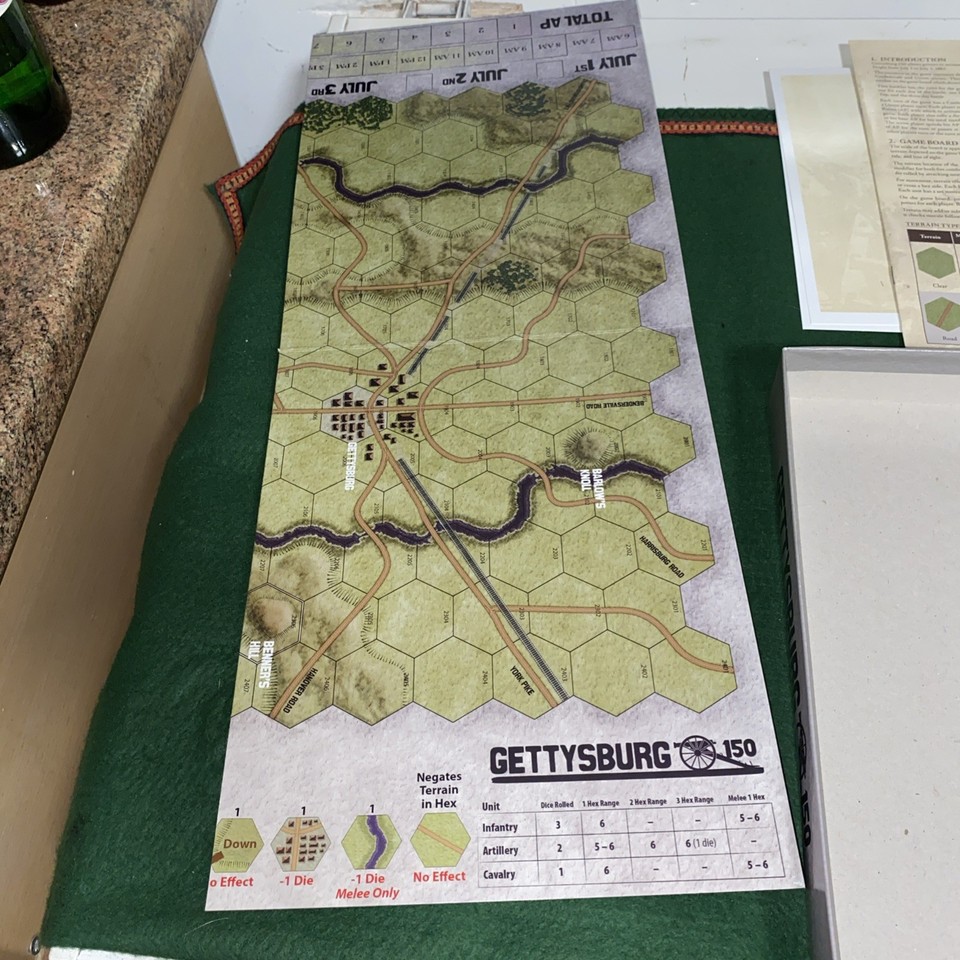 Worthington Publishing Wargames Gettysburg 150 Box VG | eBay UK