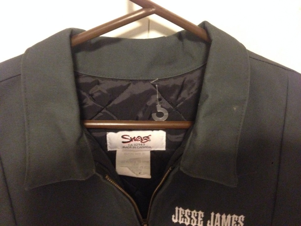 Jesse James West Coast Choppers Mens Size M Quilted Work Wear Jacket signed | eBay