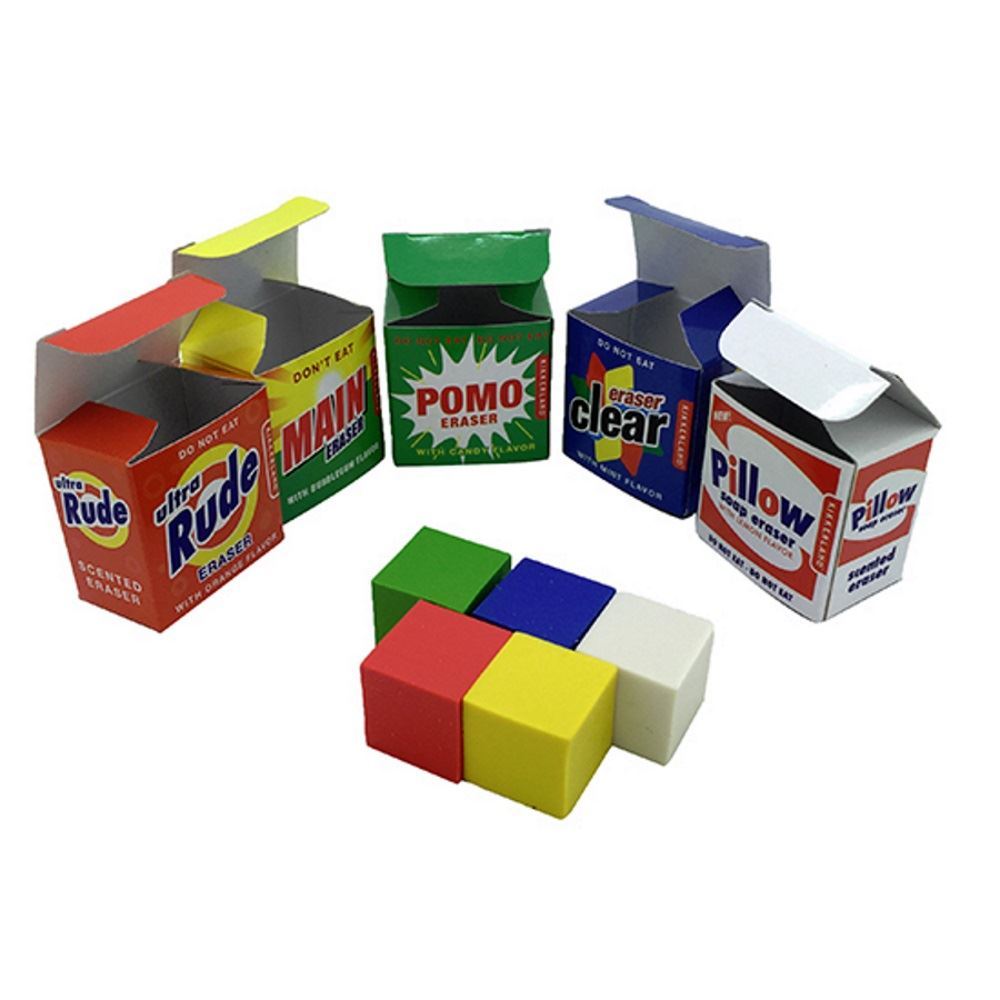 Novelty Washing Detergent Scented Erasers Set Of 5 Rubbers School ...