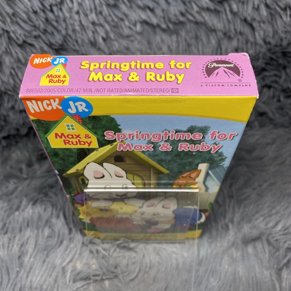 Springtime for Max & Ruby VHS Tape Kids Nick Jr 2005 Nickelodeon ...