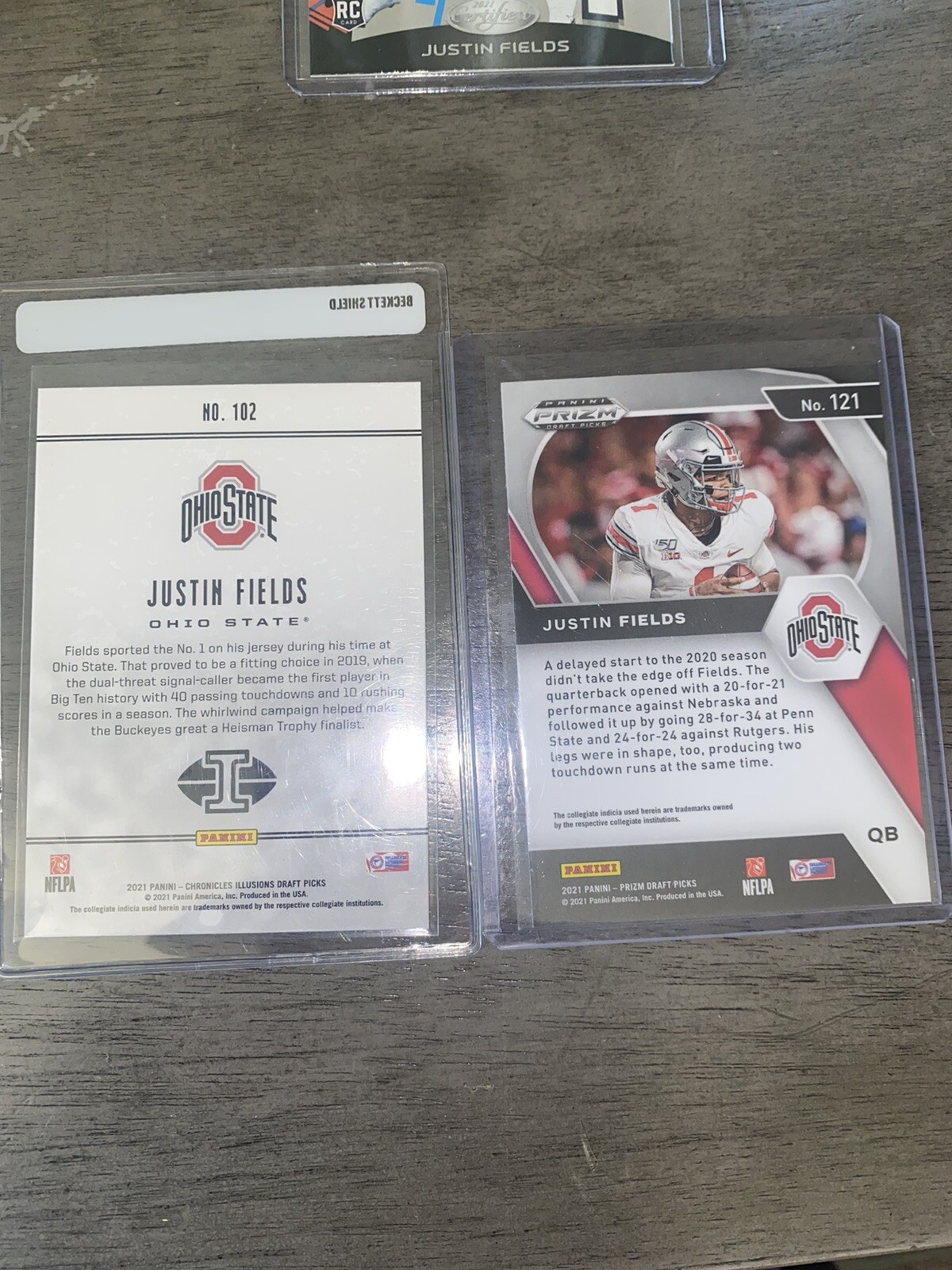 2021 Certified Graffiti Insert Justin Fields And Prizm Base And ...