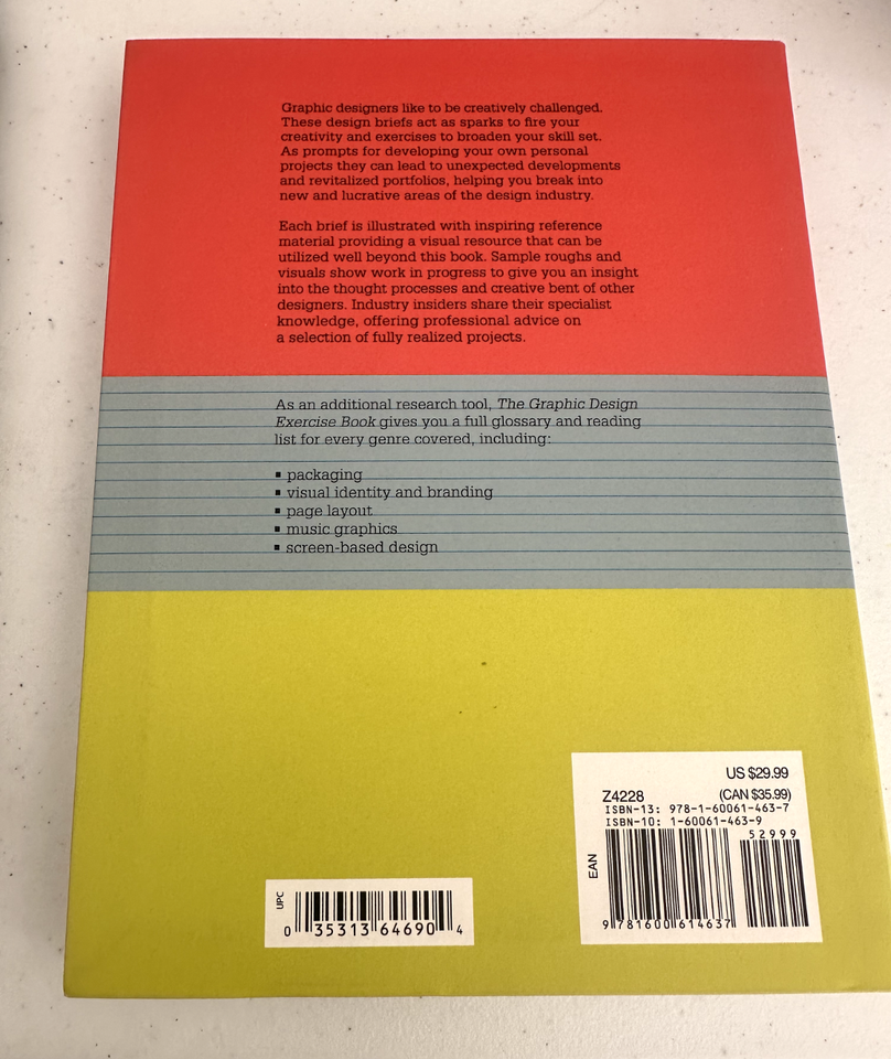 The Graphic Design Exercise Book by Knight and Glaser (2010,Like New ...