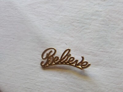 BELIEVE Brooch | eBay