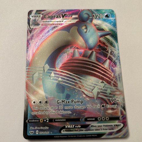 Pokemon TCG Lapras Vmax 2020 Sword Shield #50 Ultra Rare Full Art | eBay
