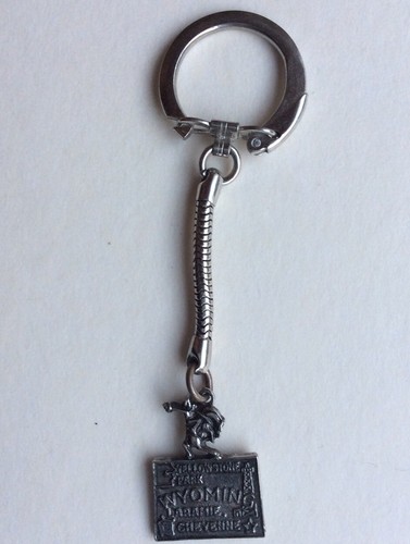 Porte Clé Vintage YELLOWSTONE PARK WYOMING LARAMIE CHEYENNE MAFCO ...