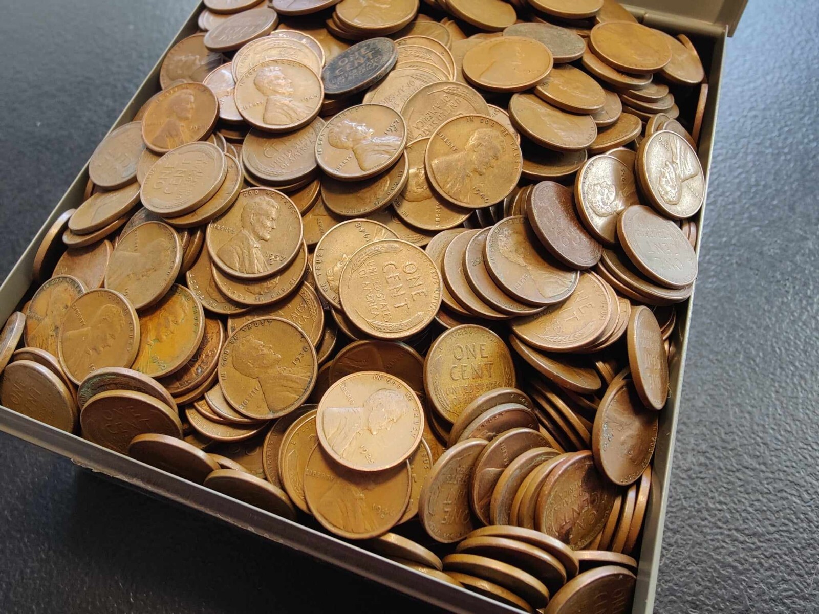 LOT of 500 (10 ROLLS) Unsearched Lincoln Wheat Cents 1c Old U.S. Estate ...