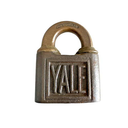 Vintage Yale Padlock – Heavy Duty Metal Lock w/ Embossed Logo, No Key ...
