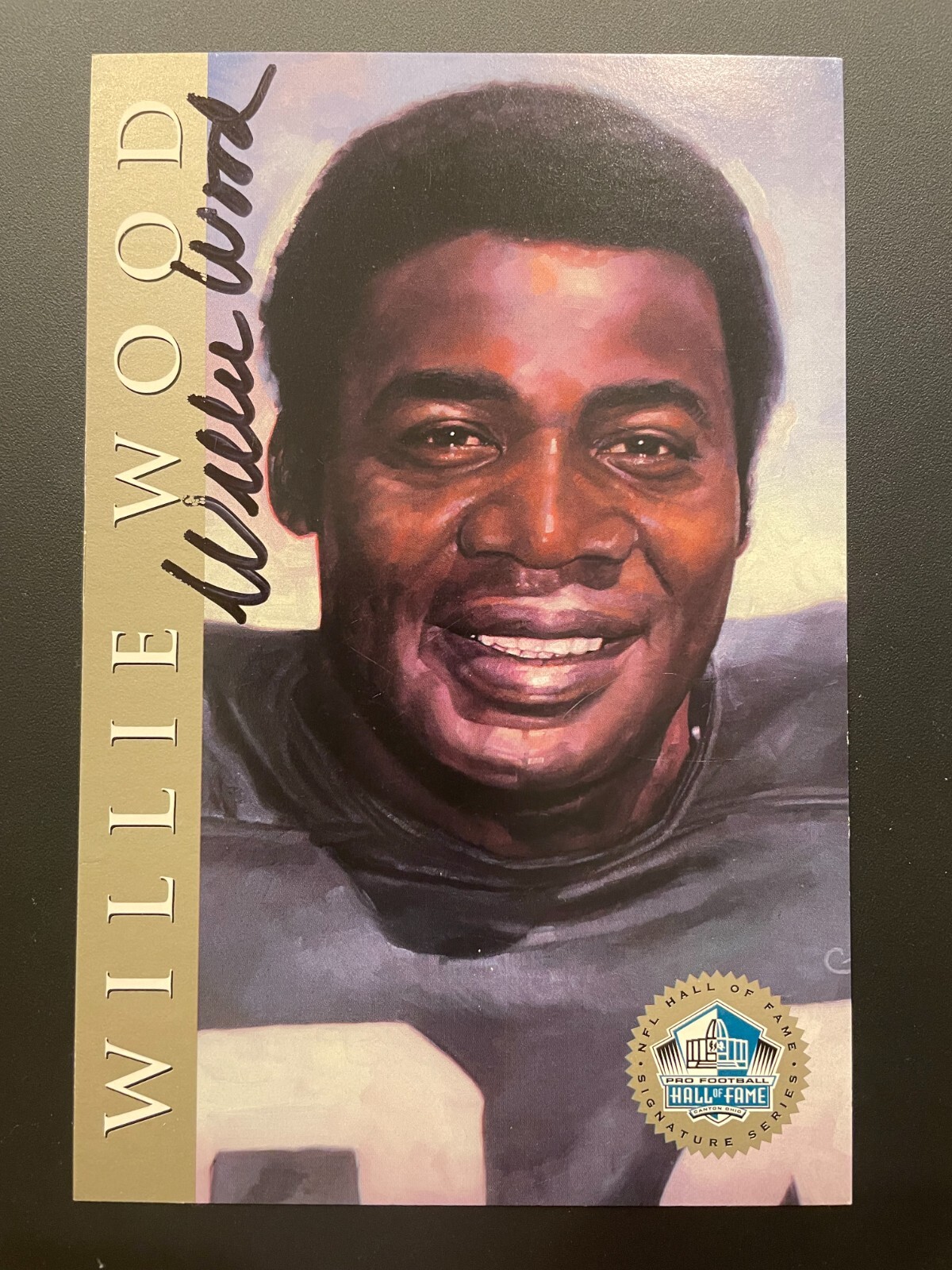 Willie Wood signed 1998 Hall of Fame Platinum Signature Series Card ...