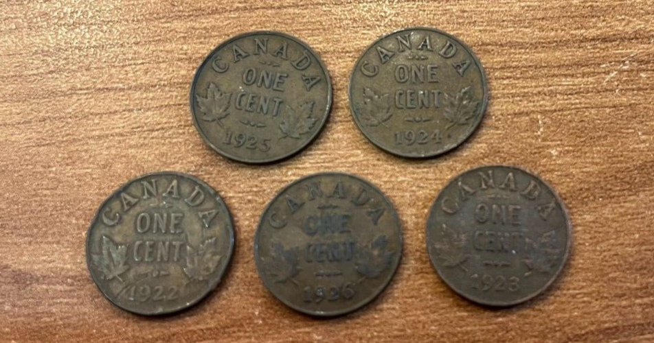 Canada small cent 1922 1923 1924 1925 1926 | eBay