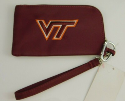 Virginia Tech Hokies ID Wallet Wristlet Cell Phone Case Charm 14 Purse ...