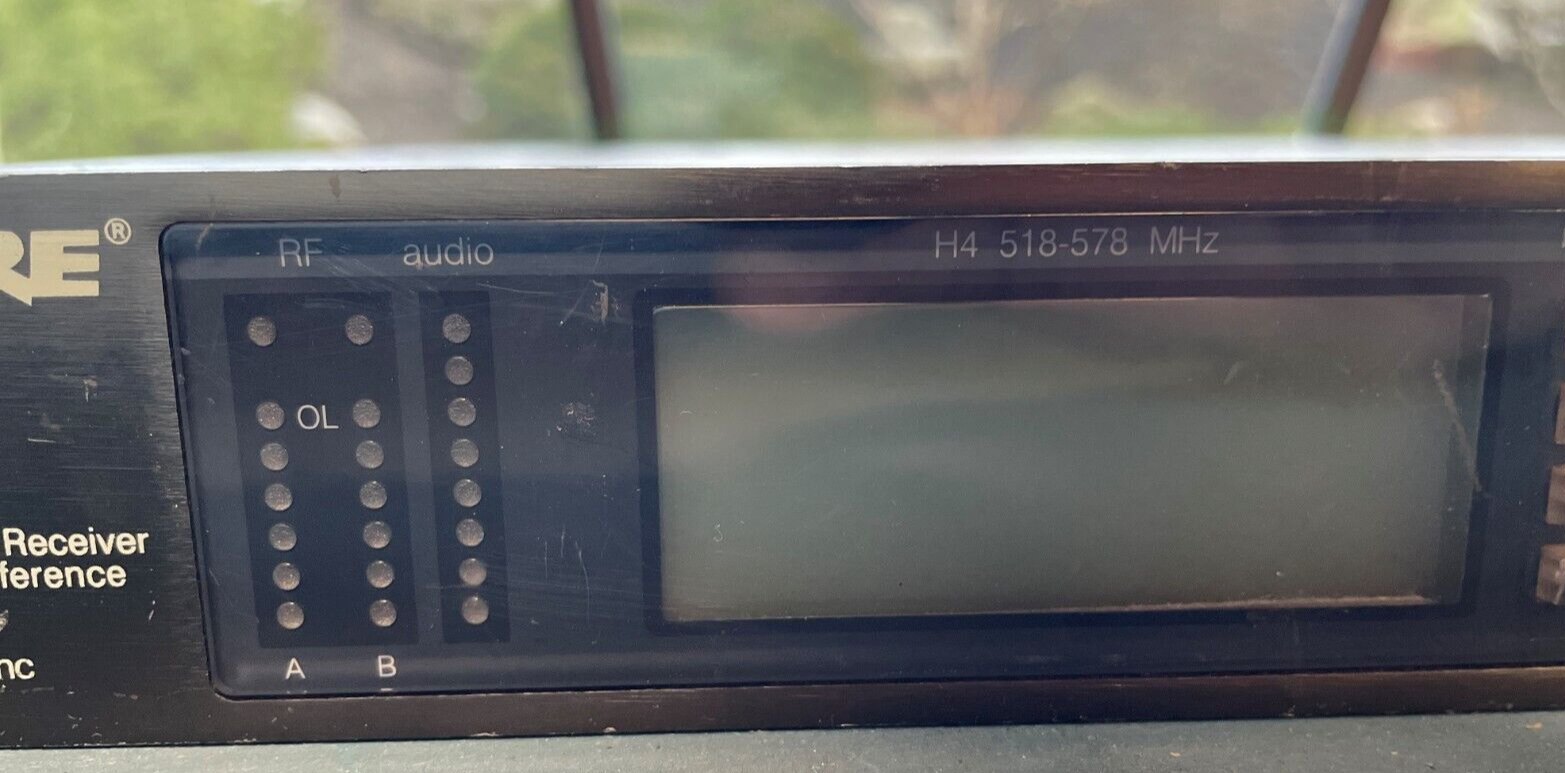 Shure UR4D-H4 Dual Uhf-r Wireless Microphone Receiver for sale online ...