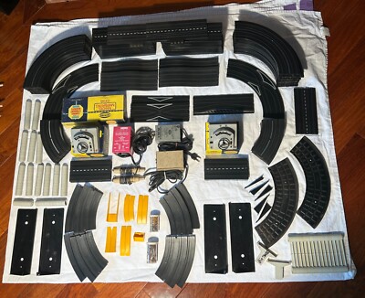 Aurora model motoring track and accessories lot | eBay
