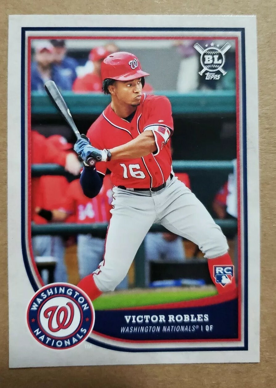 2018 Topps Big League Victor Robles Rookie Card #213 Washington ...
