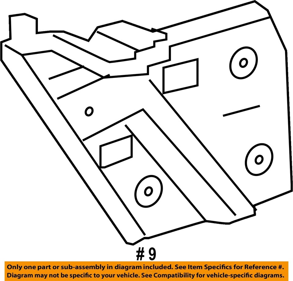 GM OEM 10-16 SRX Rear Bumper Bumper Components-Inner Bracket 20904550 ...