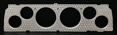 1964 1965 1966 CHEVY TRUCK 6 GAUGE ENGINE TURNED BILLET ALUMINUM DASH ...